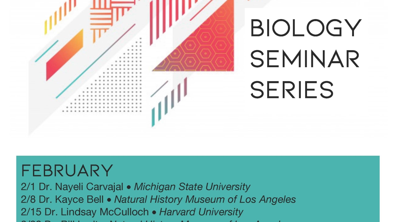 Spring 2022 Biology Seminar Series | Occidental College