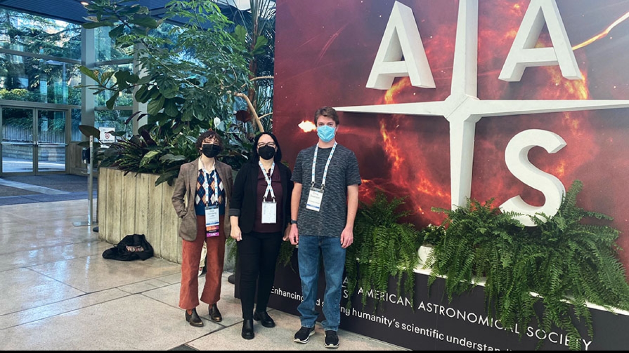 Professor and Students Attend Major Astronomy Conference in Seattle ...