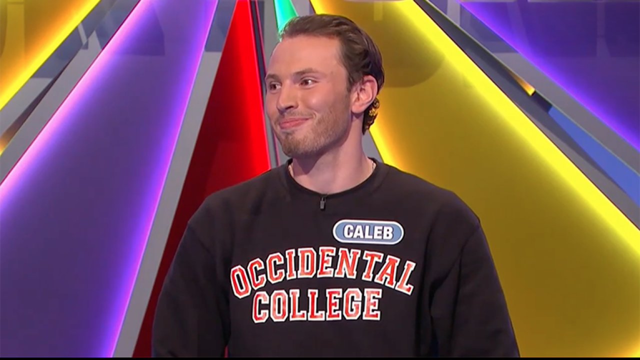 Caleb Reyes ’22 Comes Up Big on “Wheel of Fortune” | Occidental College
