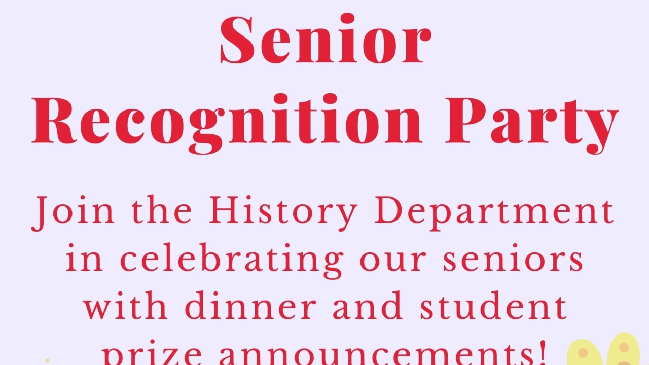 History Department Senior Recognition Party | Occidental College